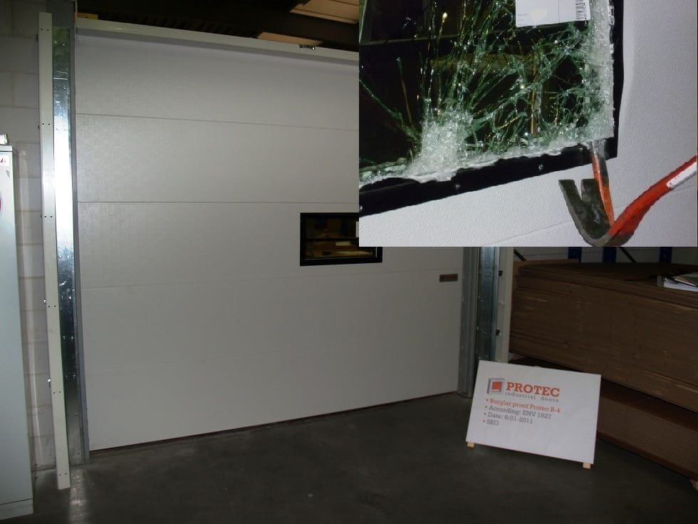 Security doors from Protec Industrial Doors, now also with windows